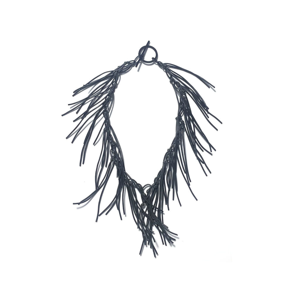 Black Barbed Wire Necklace - SCAR-ID